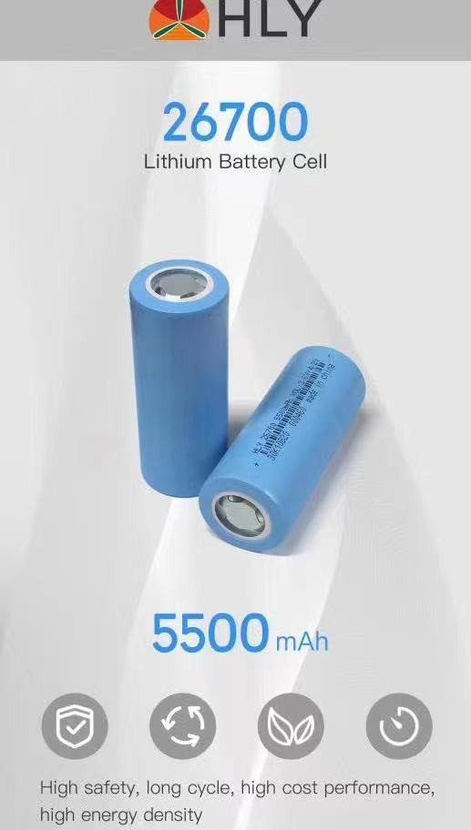 High Capacity 26700 Battery Cell , LMFP 5000mah 3.6 Volt Battery For ...